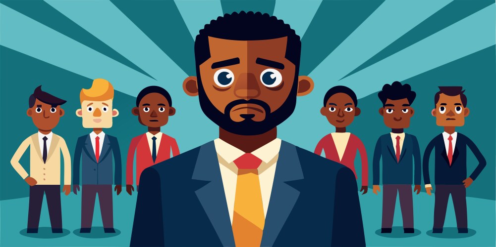 Diverse leadership challenges Royalty Free Vector Image