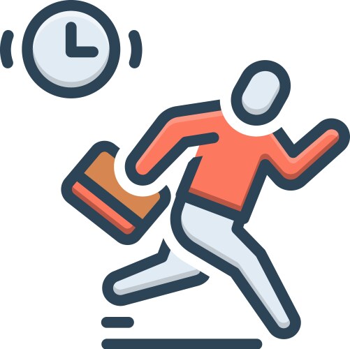 Late Royalty Free Vector Image - VectorStock