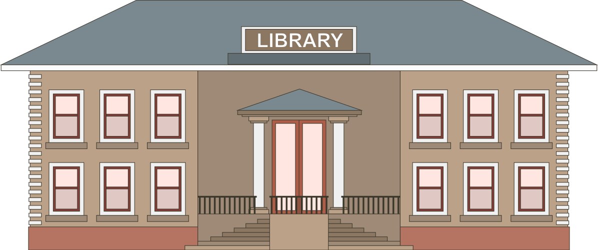 Cartoon Library Building 196 Library Building Cartoon Stock Photos