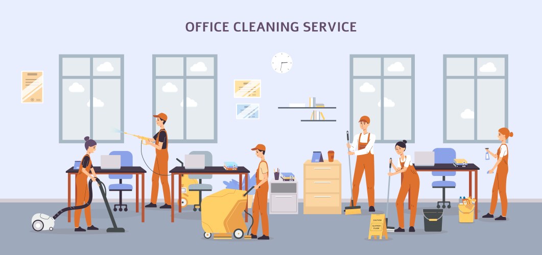 Cleaning service isolated icons set Royalty Free Vector