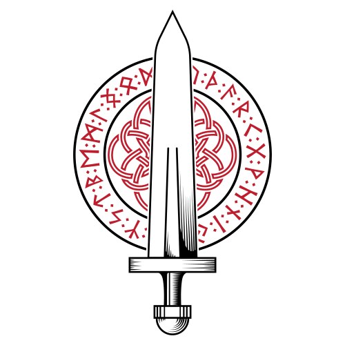 Fantasy sword 0014 Royalty Free Vector Image - VectorStock