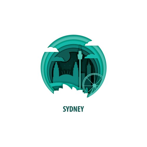 Sydney logo Royalty Free Vector Image - VectorStock