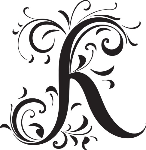 Letter K Font Calligraphy Vector Images (over 10,000)