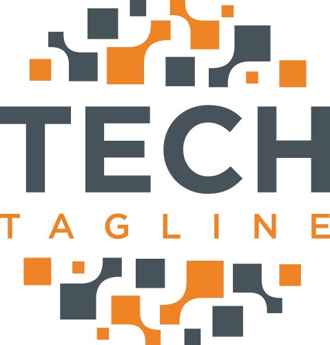 Abstract technology logo template Royalty Free Vector Image