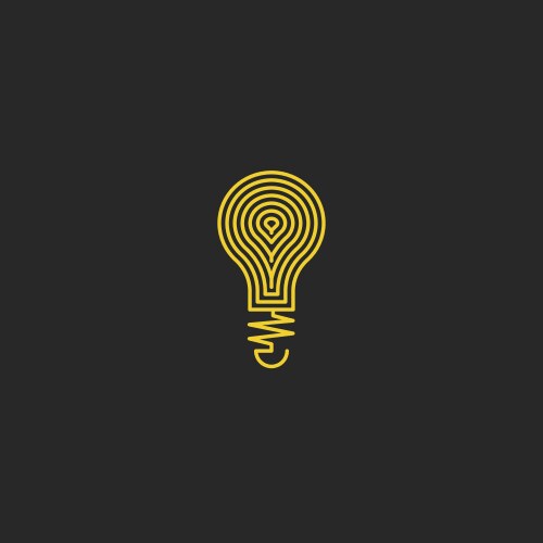 Lamp light mockup yellow business logo fresh Vector Image