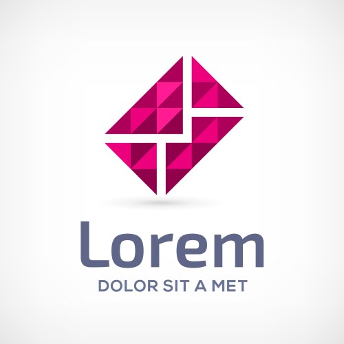 Abstract logo design template Royalty Free Vector Image