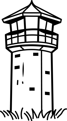 Watchtower drawing Vector Images & Graphics for Commercial Use ...