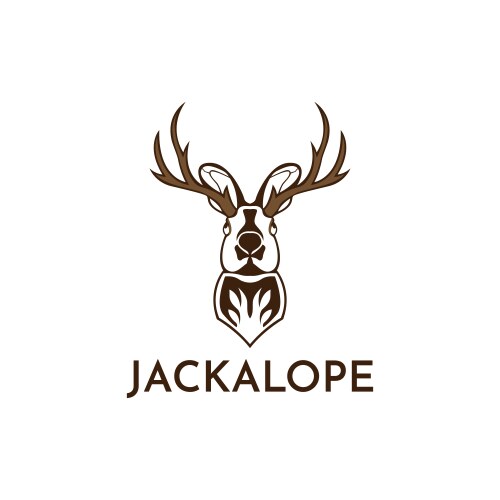 Geometric dog logo image Royalty Free Vector Image