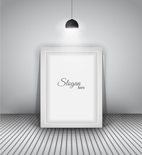 Modern interior art gallery frame design Vector Image