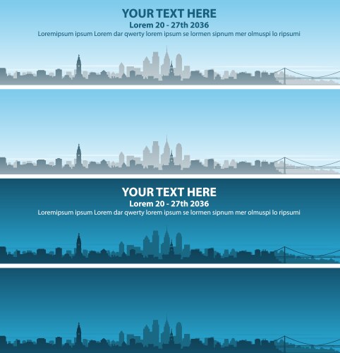 Philadelphia Skyline Vector Images (over 350)