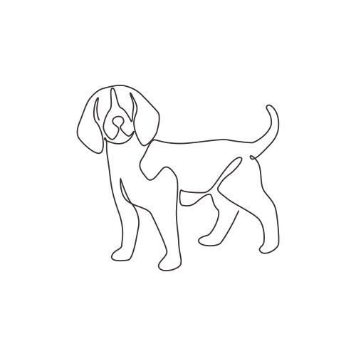 One Line Drawing Dog Vector Images (over 1,800)