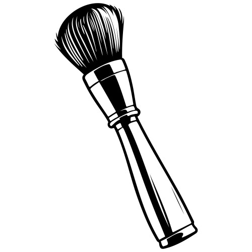 Cartoon paint brush drawing outline line Vector Image