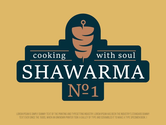 Shawarma logo Vector Images & Graphics for Commercial Use | VectorStock