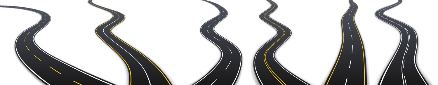 Seamless winding road Royalty Free Vector Image