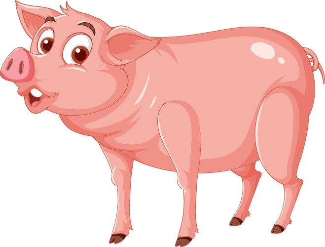 Pig cartoon Royalty Free Vector Image - VectorStock