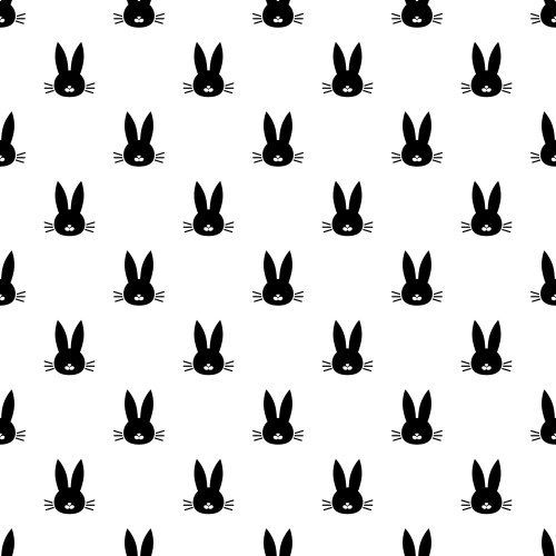 Background with cute rabbit Royalty Free Vector Image
