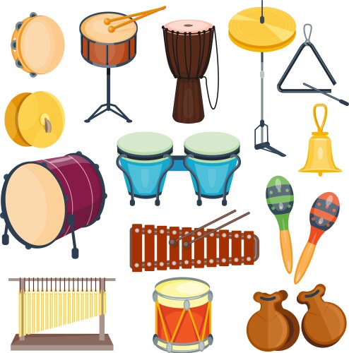 Isolated set instruments on white background Vector Image
