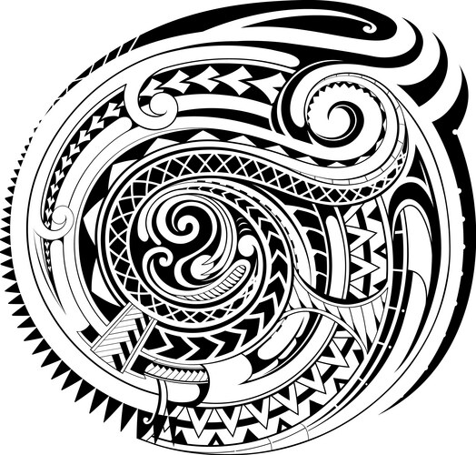 Polynesian Chest Tattoo Vector Images (over 1,000)
