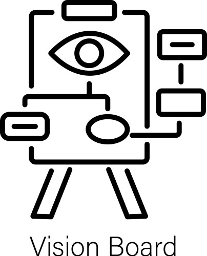 Vision board Royalty Free Vector Image - VectorStock
