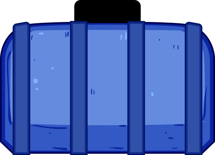 Chemical plastic tank cartoon Royalty Free Vector Image