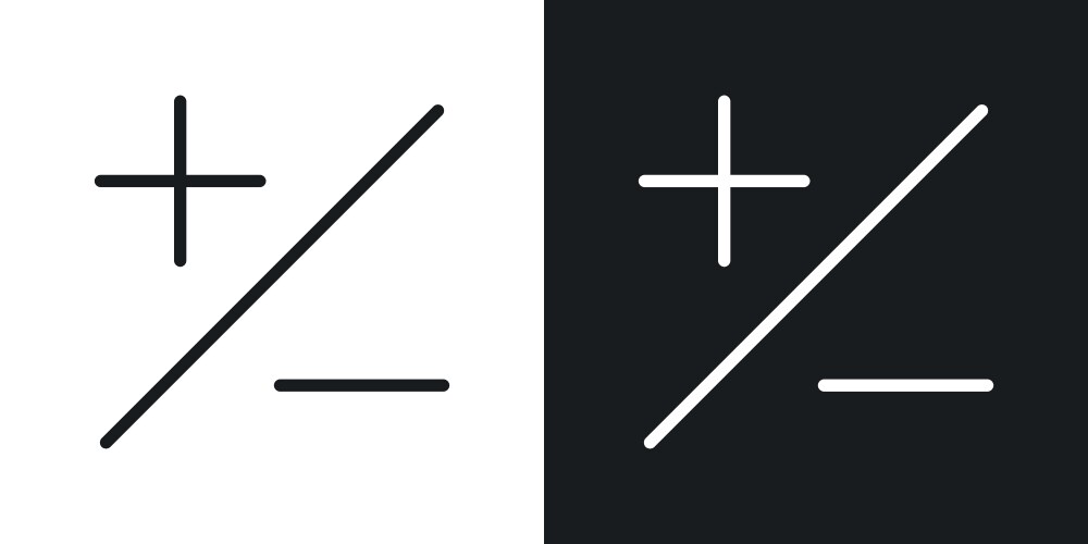 Plus Minus Symbol Vector Images (over 11,000)