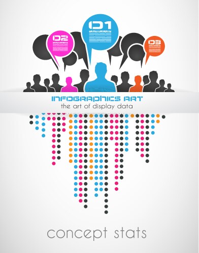 Cross cultural communication infographic chart Vector Image