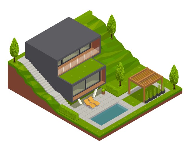 Modern Villa Vector Images (over 6,300)