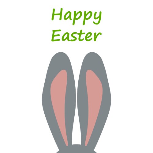 Bunny rabbit ears Royalty Free Vector Image - VectorStock