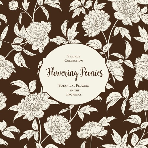 Botanical cover design Royalty Free Vector Image