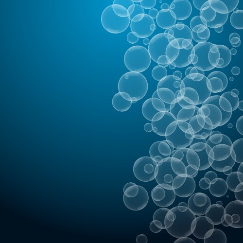 Blue bubbles background Royalty Free Vector Image