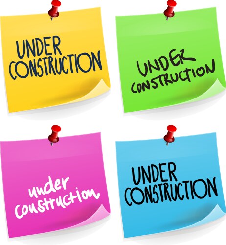 Four sticky notes Royalty Free Vector Image - VectorStock