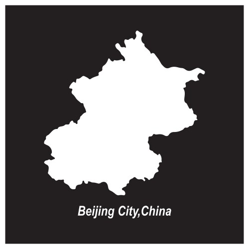 Map of beijing china Royalty Free Vector Image