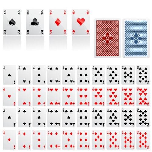 Playing Cards Black and White Vector Images (over 53,000)