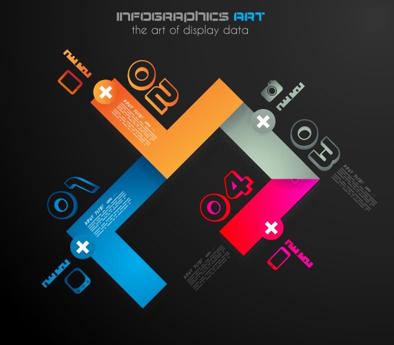 Creative infographic with 6 elements Royalty Free Vector