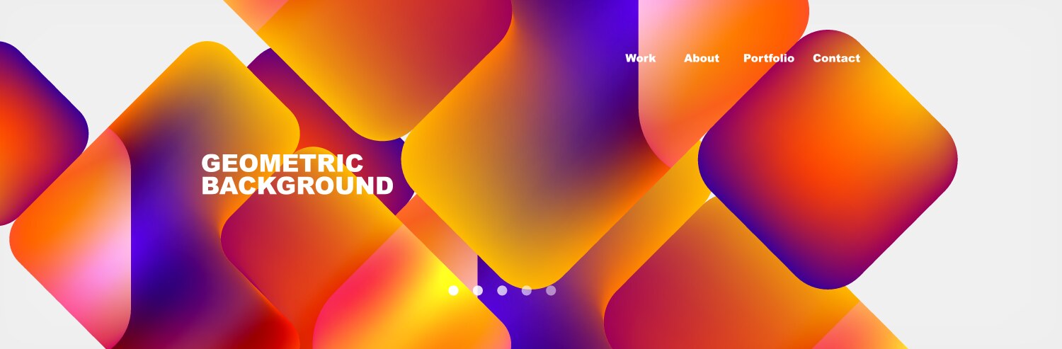 Closeup geometric background with vibrant colors Vector Image