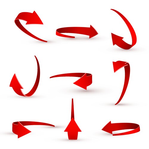 Red Circular Arrow Vector Images (over 5,600)