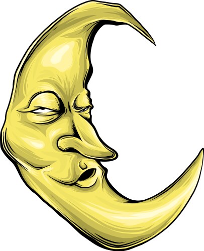Crescent Moon Cartoon Vector Images (over 7,200)