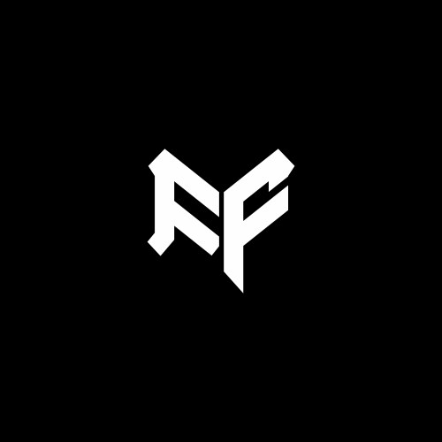 Mt logo monogram modern design template Royalty Free Vector