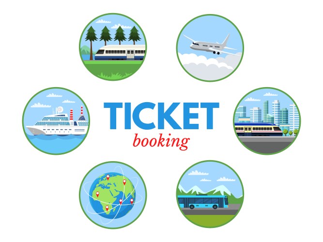 Ticket selling banner template Royalty Free Vector Image