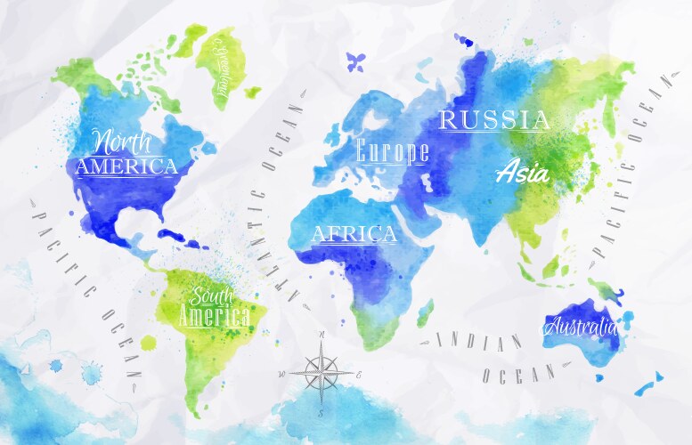 World Map Blue Vector Images (over 69,000)