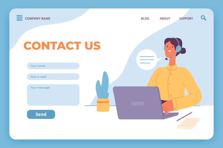 Contact Us Vector Images (over 20,000)
