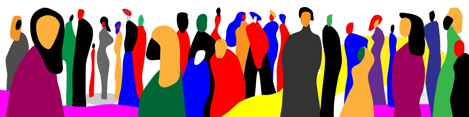 Group of people abstract Royalty Free Vector Image