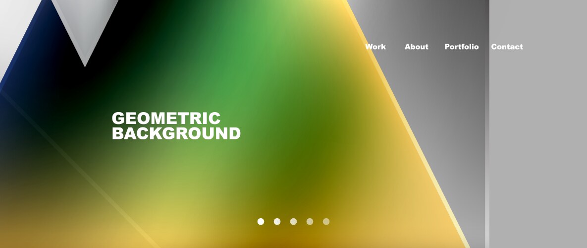 Geometric background with an amber triangle Vector Image