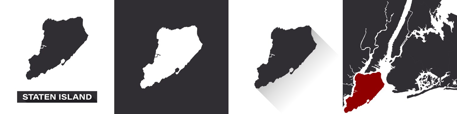 New York City Outline Map Vector Images (over 840)
