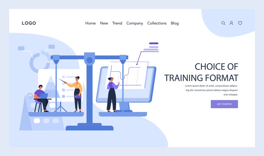 Professionals engaging in training format Vector Image