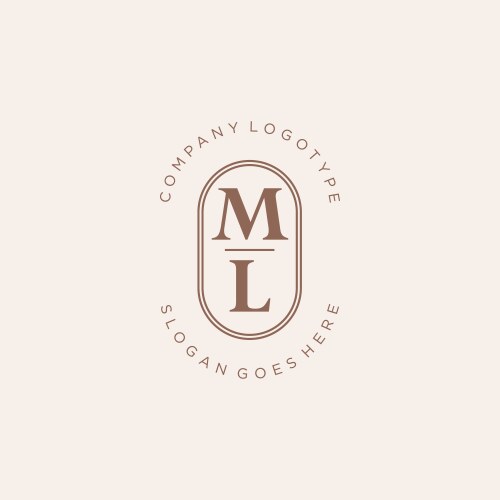 Ml Monogram Vector Images (over 1,700)