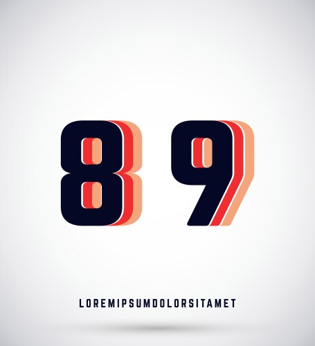 Lettering font template Royalty Free Vector Image