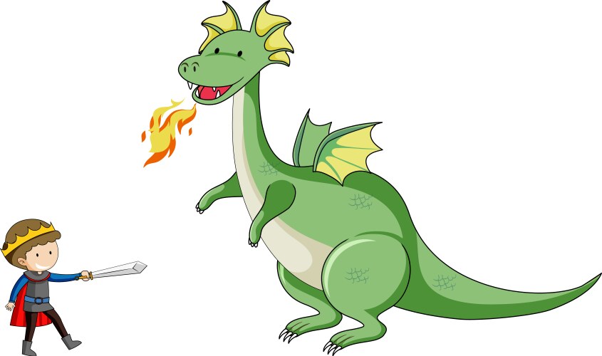 Dragon Breathing Fire Clipart