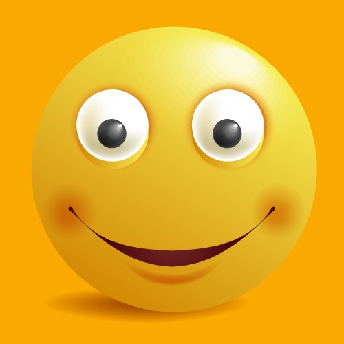 Smile constructor cartoon smiley emoticon emoji Vector Image