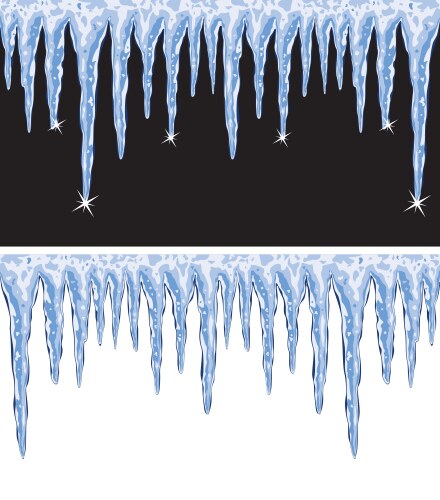 Shiny icicles Royalty Free Vector Image - VectorStock